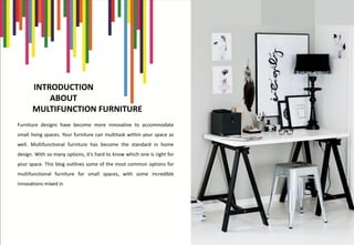 Product design multi function furniture | PDF