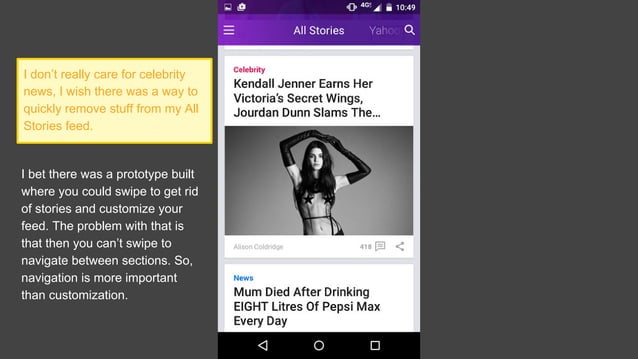 Yahoo! App Mobile App Design Teardown | PPT