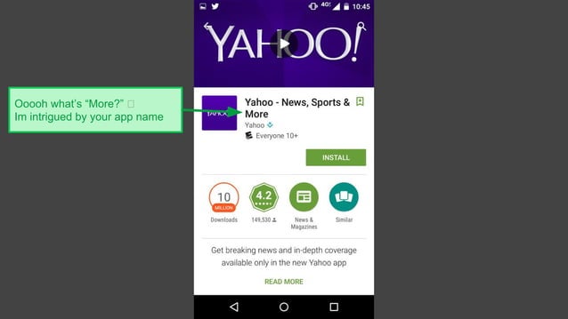 Yahoo! App Mobile App Design Teardown | PPT