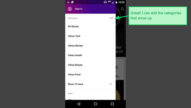 Yahoo! App Mobile App Design Teardown | PPT