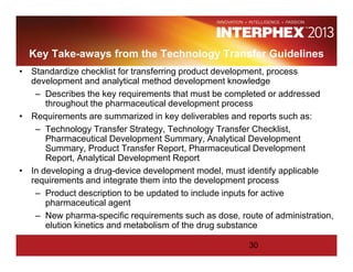 Pharmaceutical Technology Transfer Best Practices | PDF