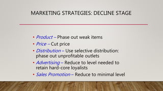 Product development and life cycle strategies | PPT