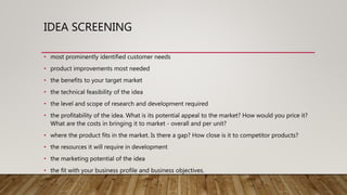 Product development and life cycle strategies | PPT