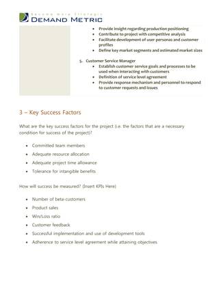 Product Development Charter | PDF