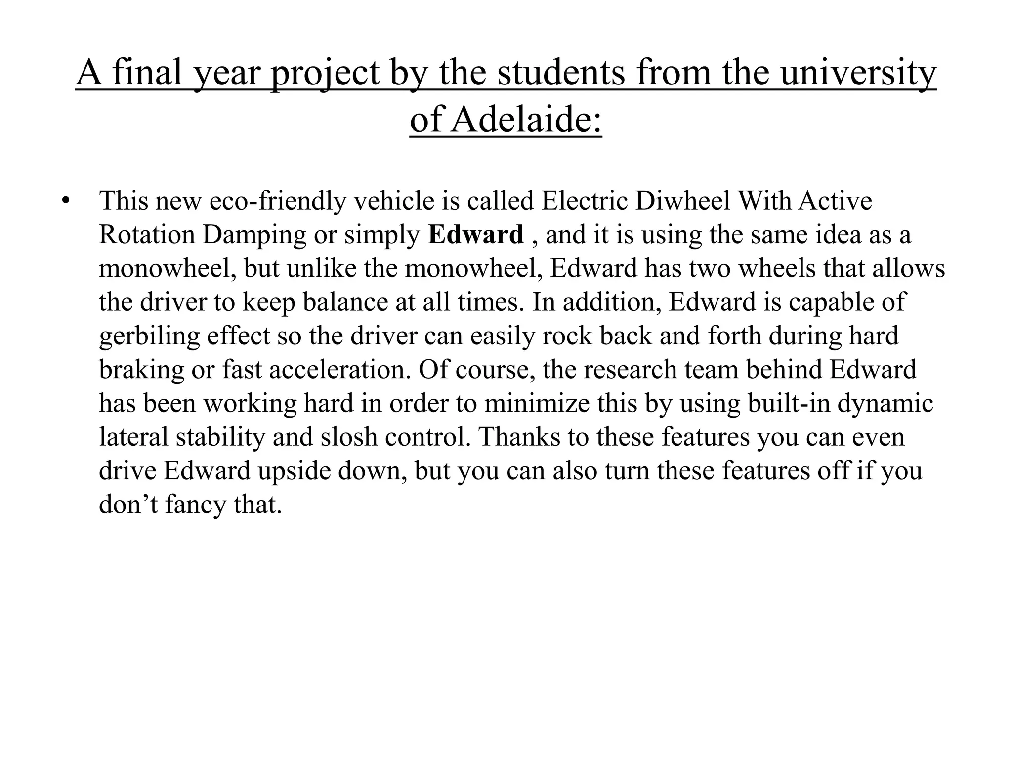 Product development e cell | PPTX