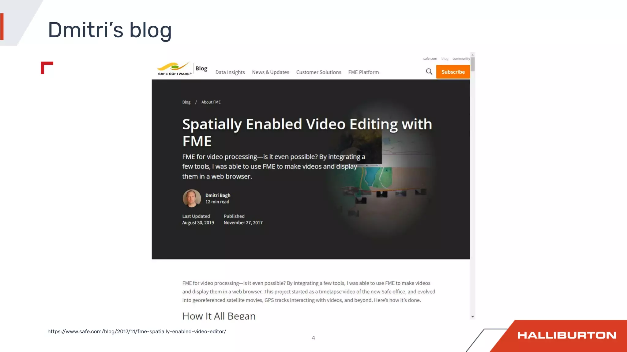 Product Development Lifecycle with FME Desktop and Cloud - a Case Study ...