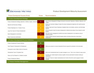 Product development maturity assessment | PDF