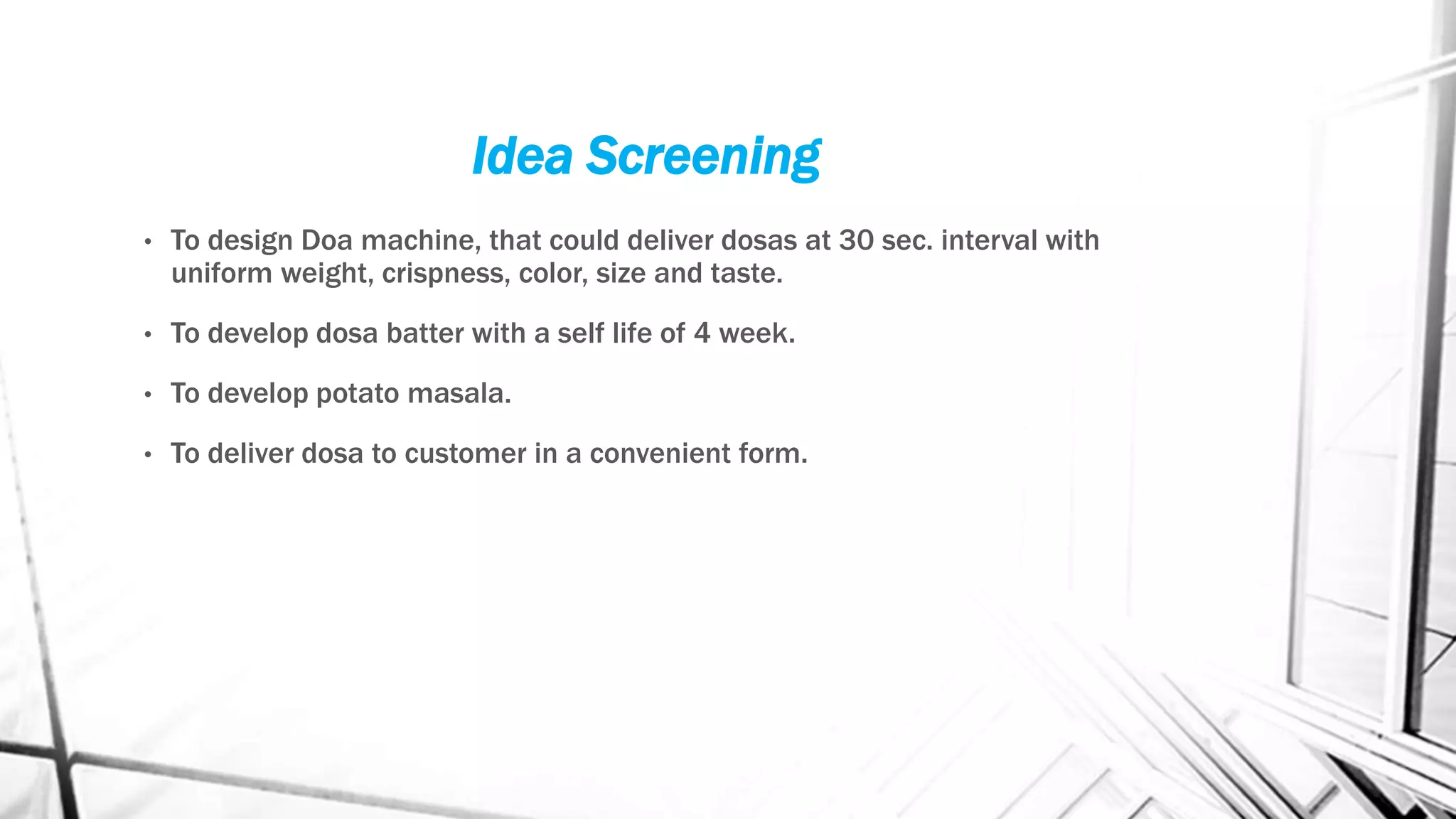 Product development process of Dosa king | PPTX