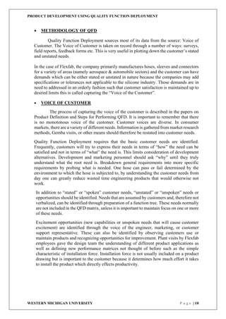 Product development using quality function deployment | PDF
