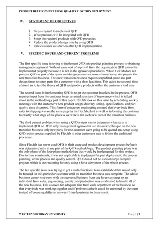 Product development using quality function deployment | PDF