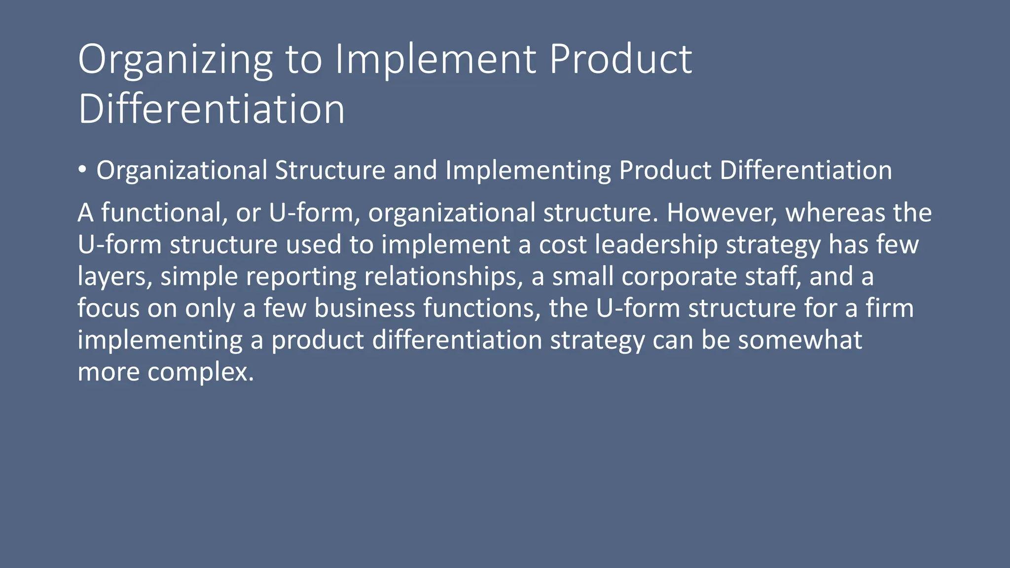 Product Differentiation on management strategic | PPTX