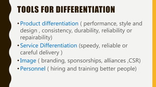 Product differentiation and positioning | PPTX