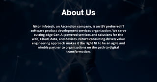 Nitor Infotech: Future of Product Engineering | PDF