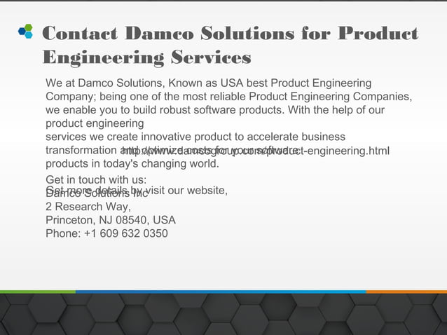Software Product Engineering Services - Damco Solutions | PPT Software Product Engineering Services - Damco Solutions | PPT