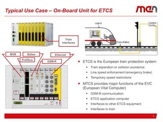 MTCS – Modular Train Control System | PDF