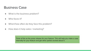 Product feature design template | PPT