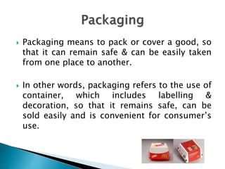 Product identification packaging & labeling brand name & trademark | PPTX