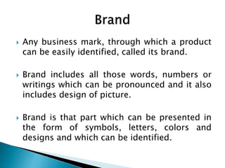 Product identification packaging & labeling brand name & trademark | PPTX