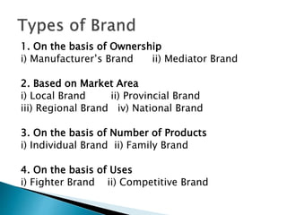 Product identification packaging & labeling brand name & trademark | PPTX