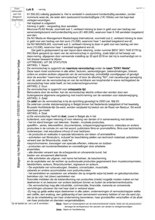 Productiehuis DOK1 Media krijgt 61.500 euro mee | PDF