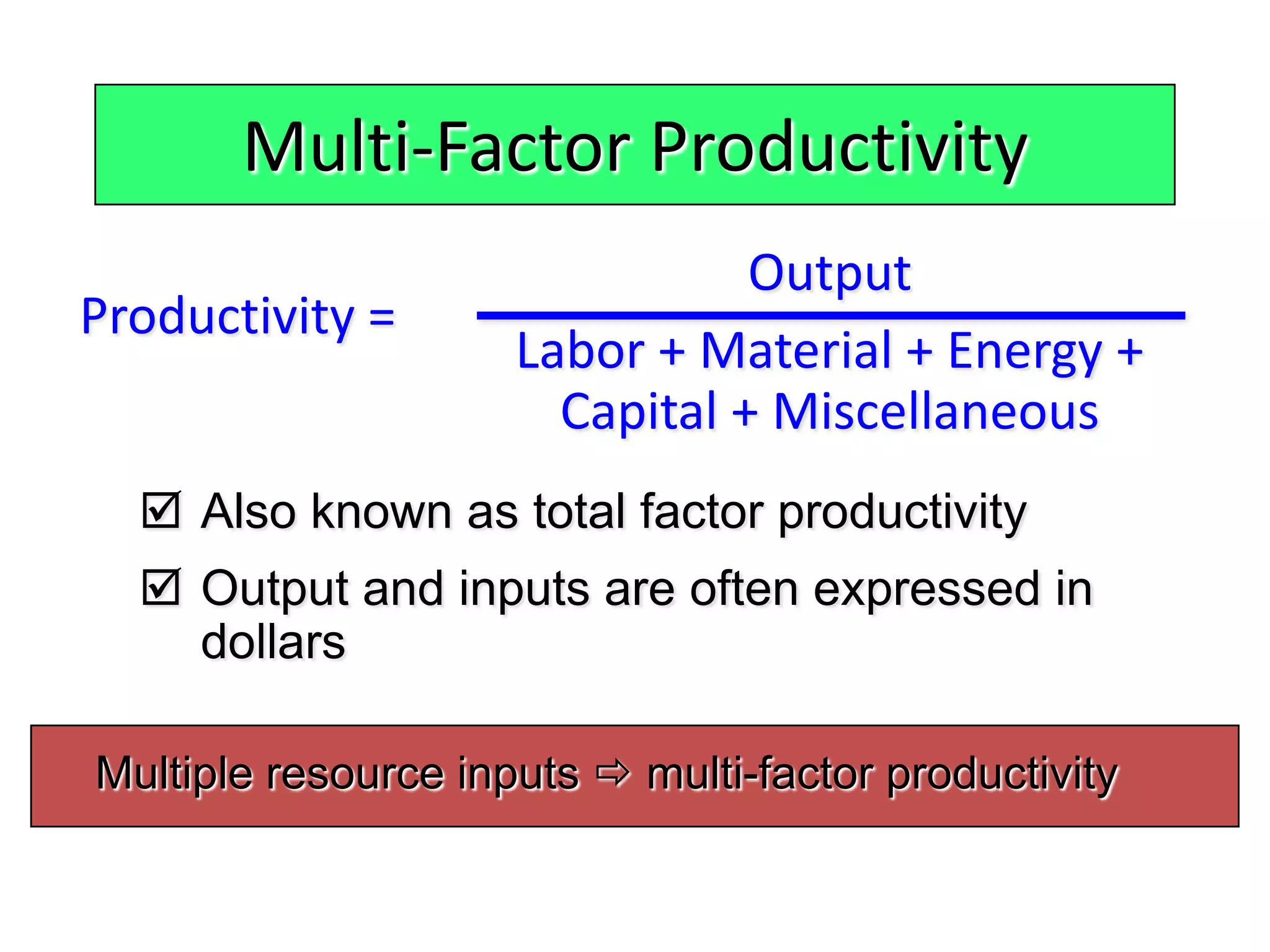 Productiivity vs production | PPTX | Business | Business and Finance