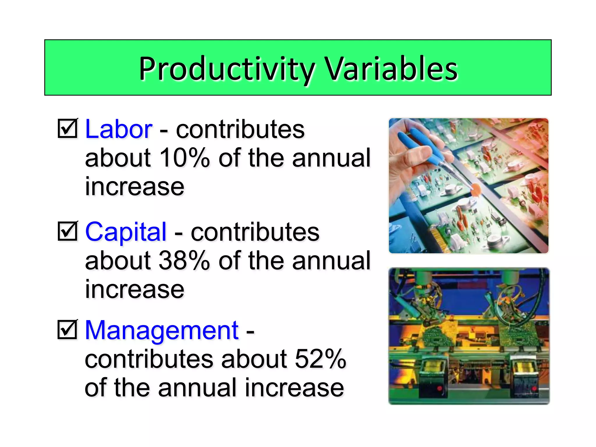 Productiivity vs production | PPTX | Business | Business and Finance