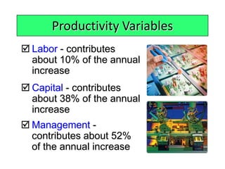 Productiivity vs production | PPTX | Business | Business and Finance