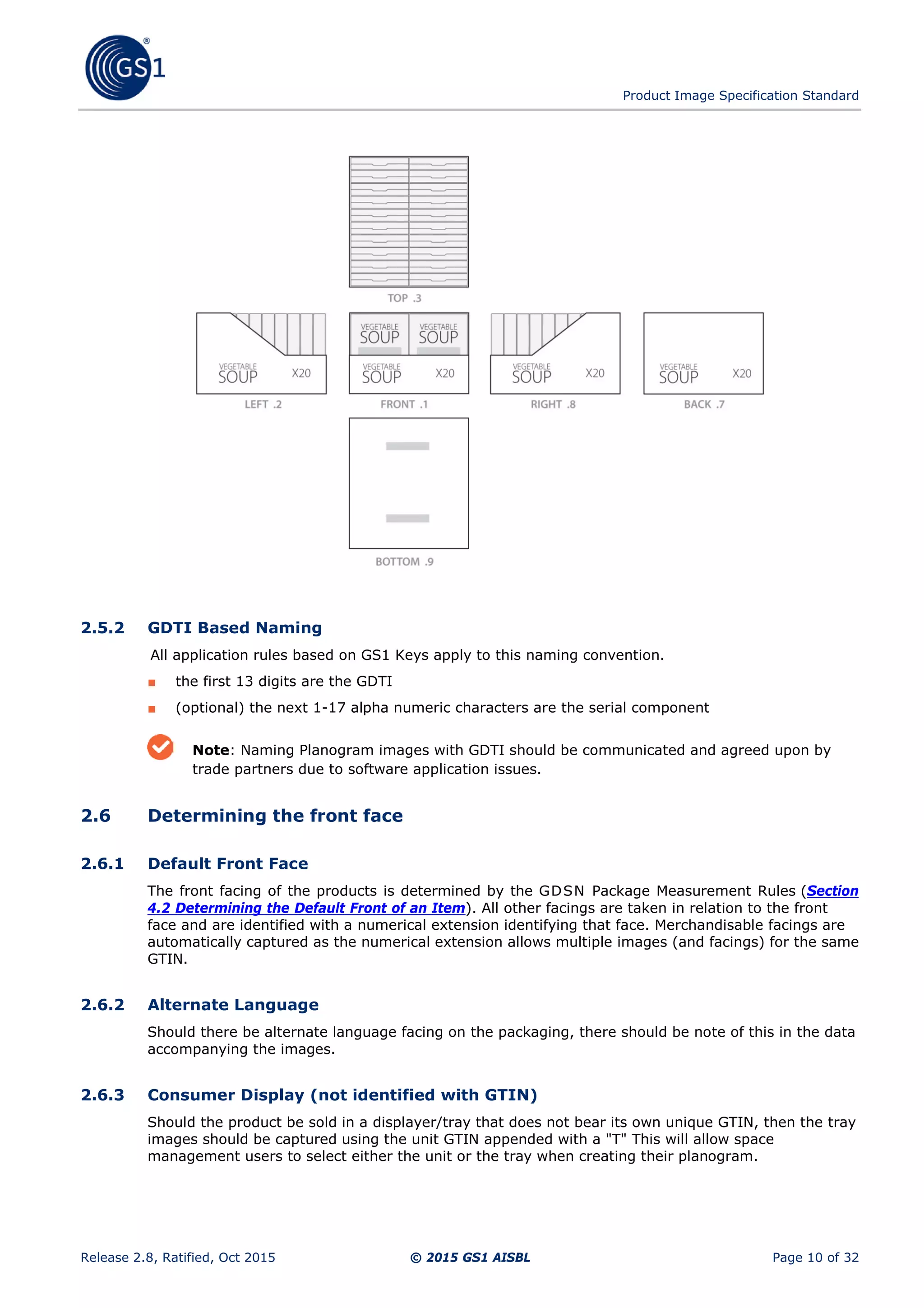 Product image specification | PDF