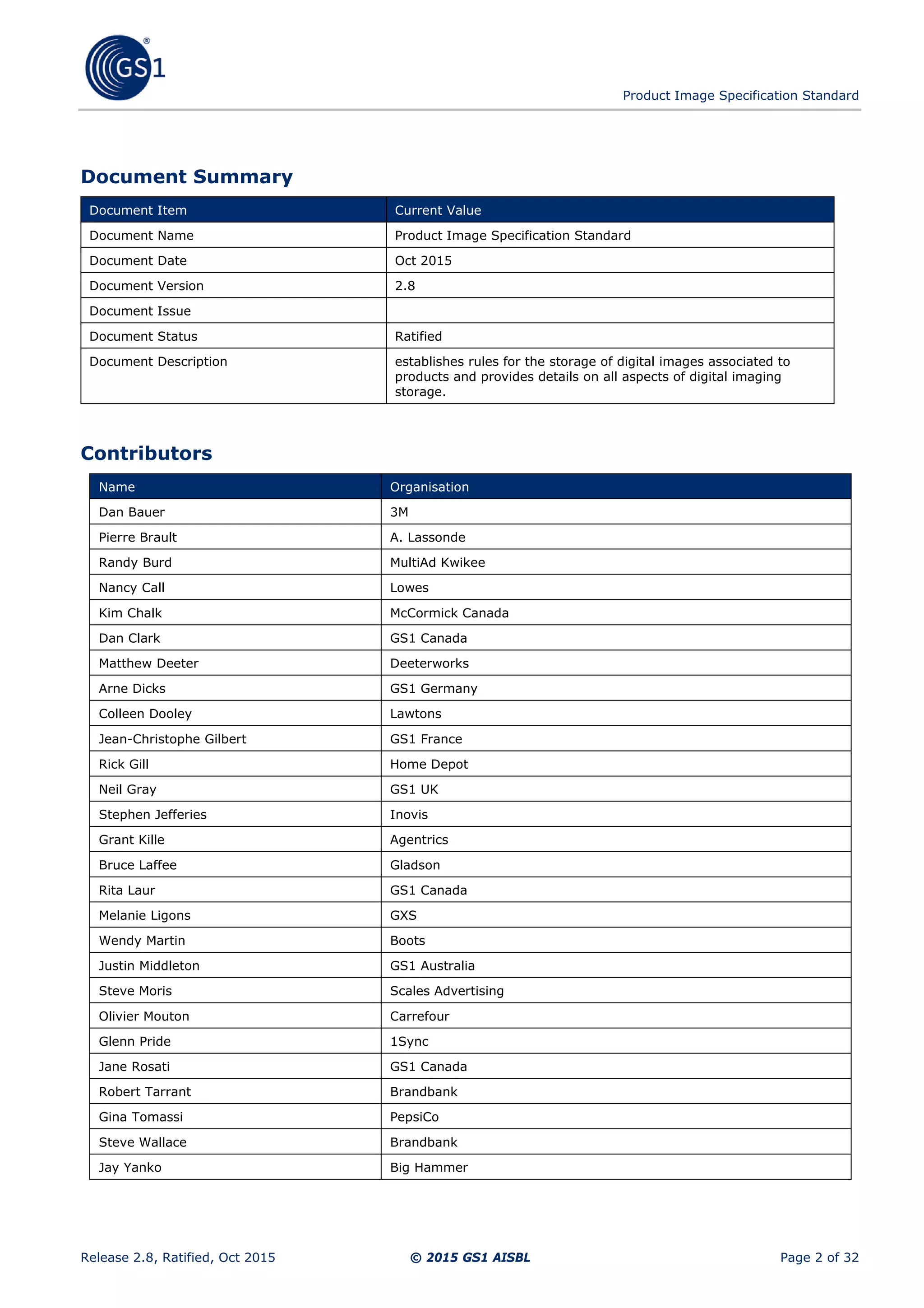 Product image specification | PDF