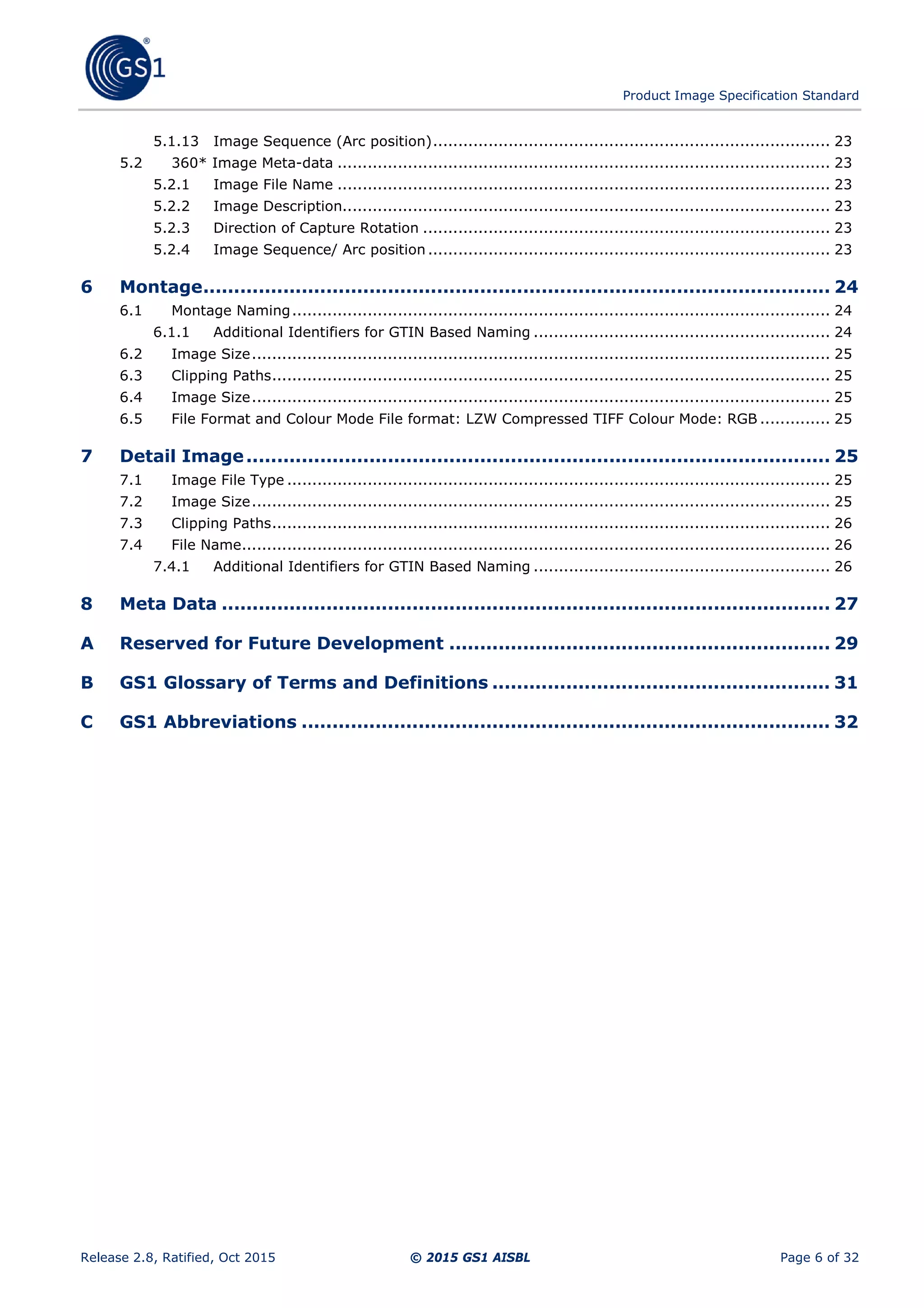 Product image specification | PDF