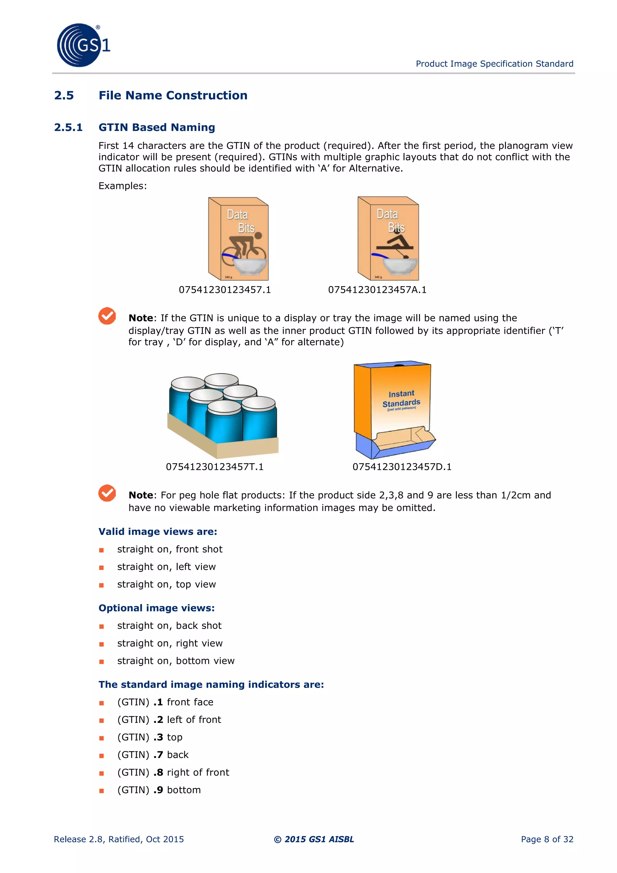 Product image specification | PDF