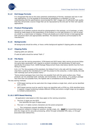 Product image specification | PDF