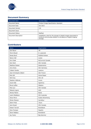 Product image specification | PDF