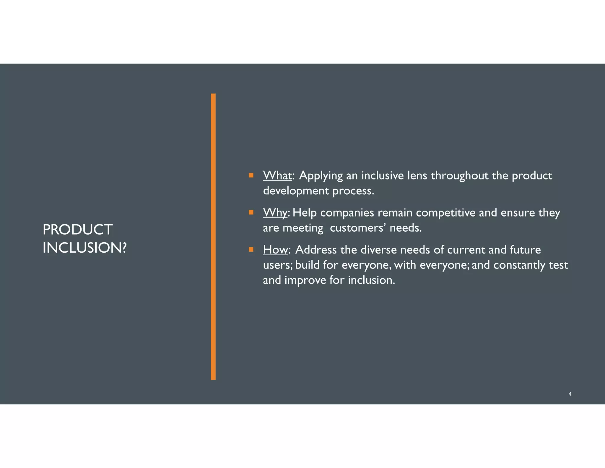 Product Inclusion for More Inclusive Designs | PPT