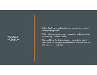 Product Inclusion for More Inclusive Designs | PPT