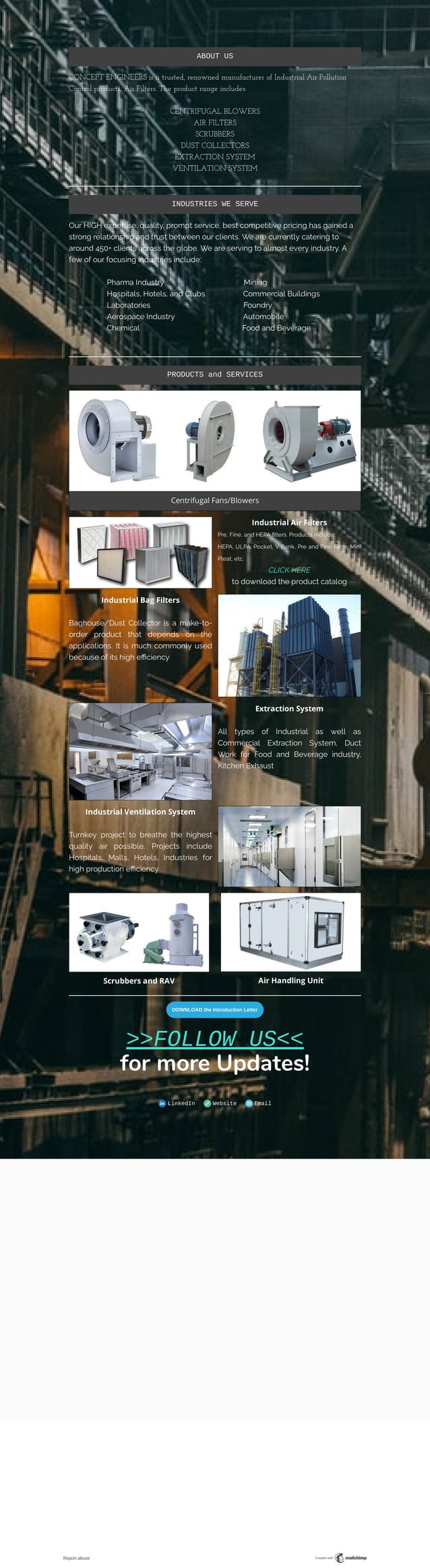 Product Range - CONCEPT ENGINEERS | PDF