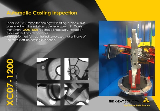 Automatic Casting Inspection | Info sheet XC07-1200 | PPT