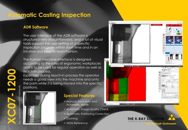 Automatic Casting Inspection | Info sheet XC07-1200 | PPT