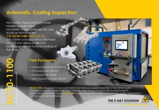 Automatic Casting Inspection | Info sheet XC10-1100 | PPT