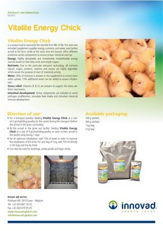 vitalite energy chick | PDF