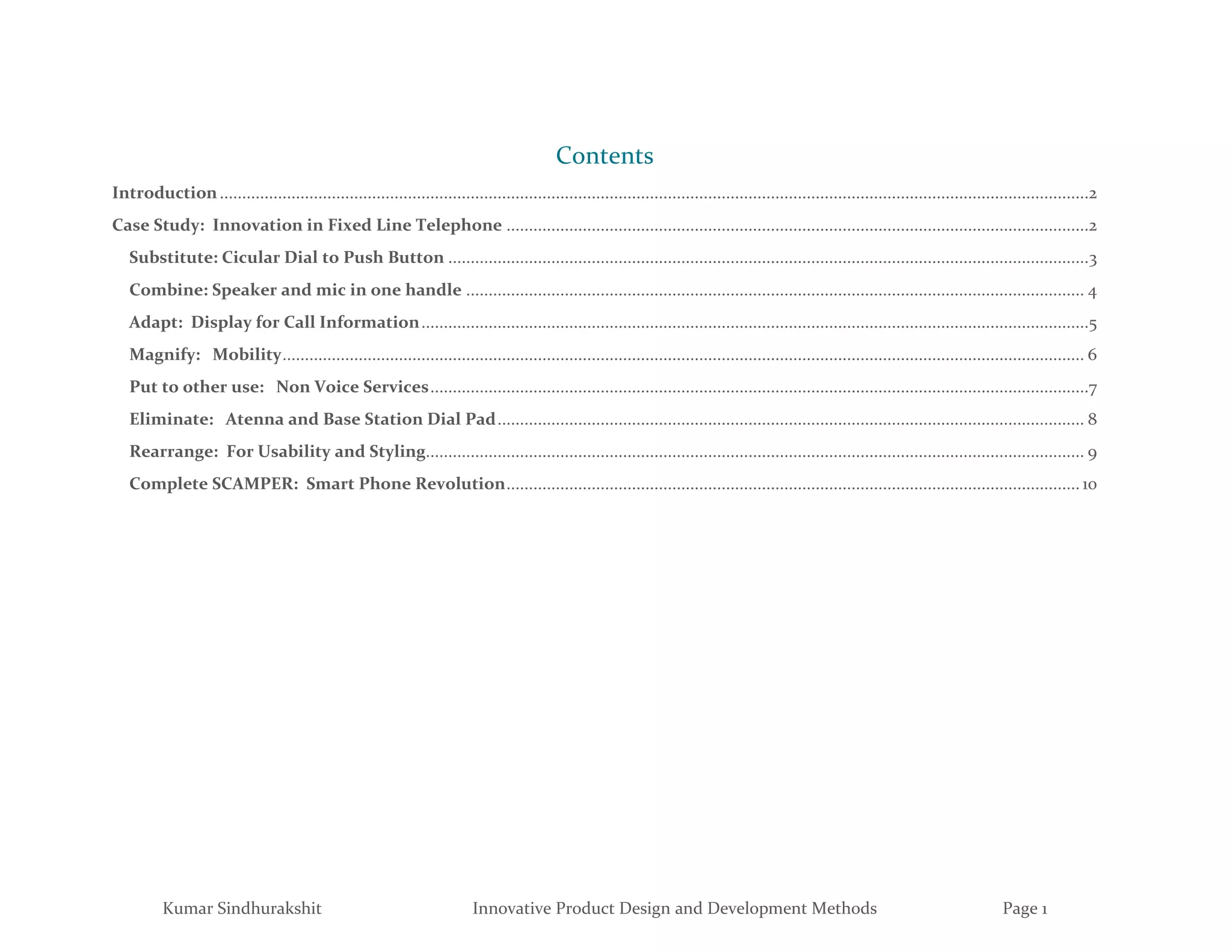 Product Innovation with SCAMPER | PDF
