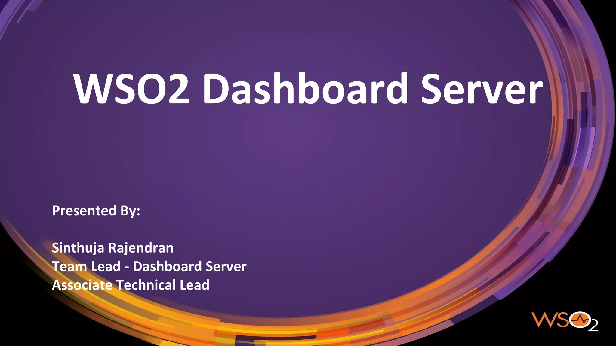 WSO2 Product Release Webinar: WSO2 Dashboard Server 2.0 | PDF