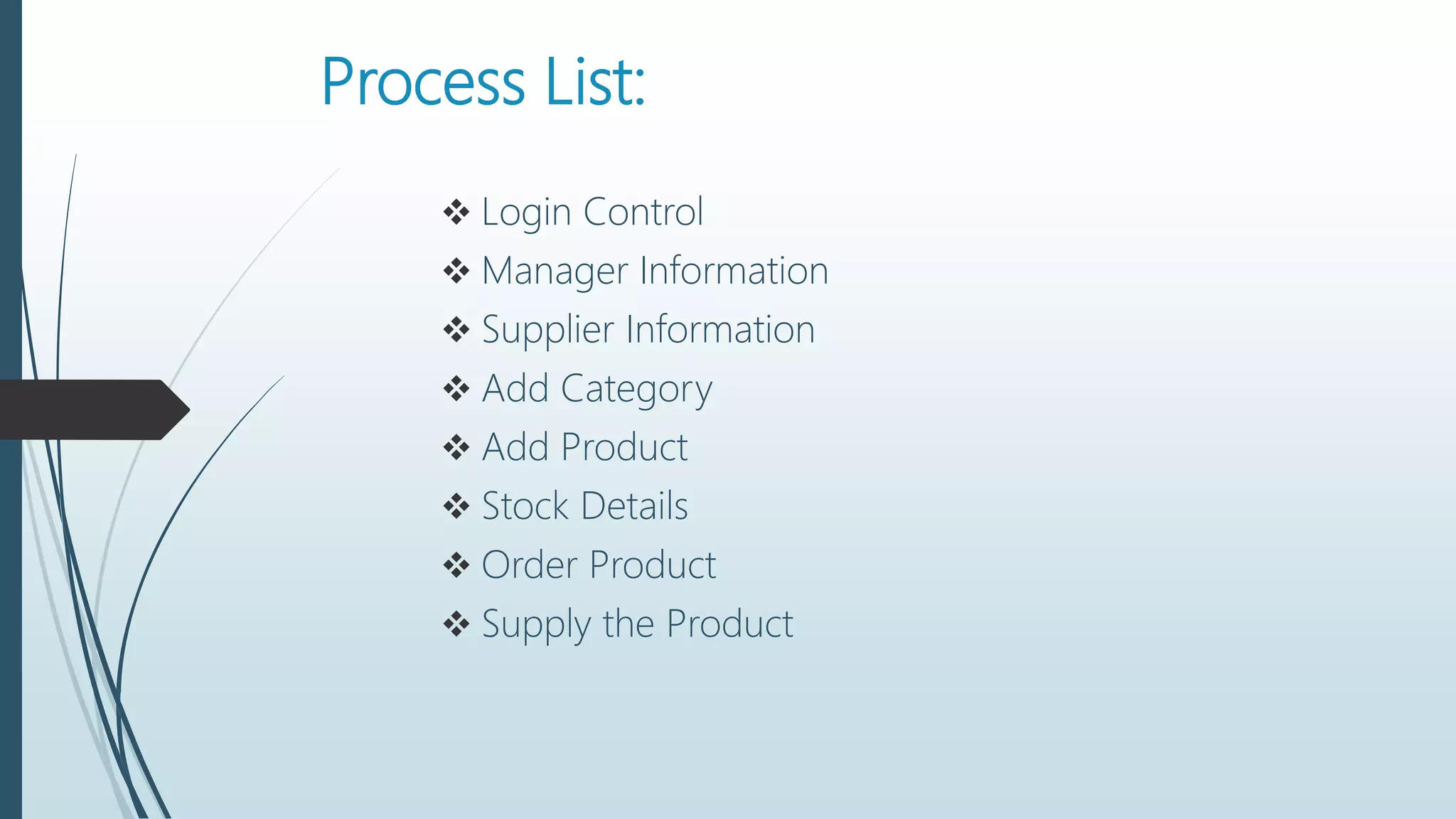 Product inventory system | PPTX
