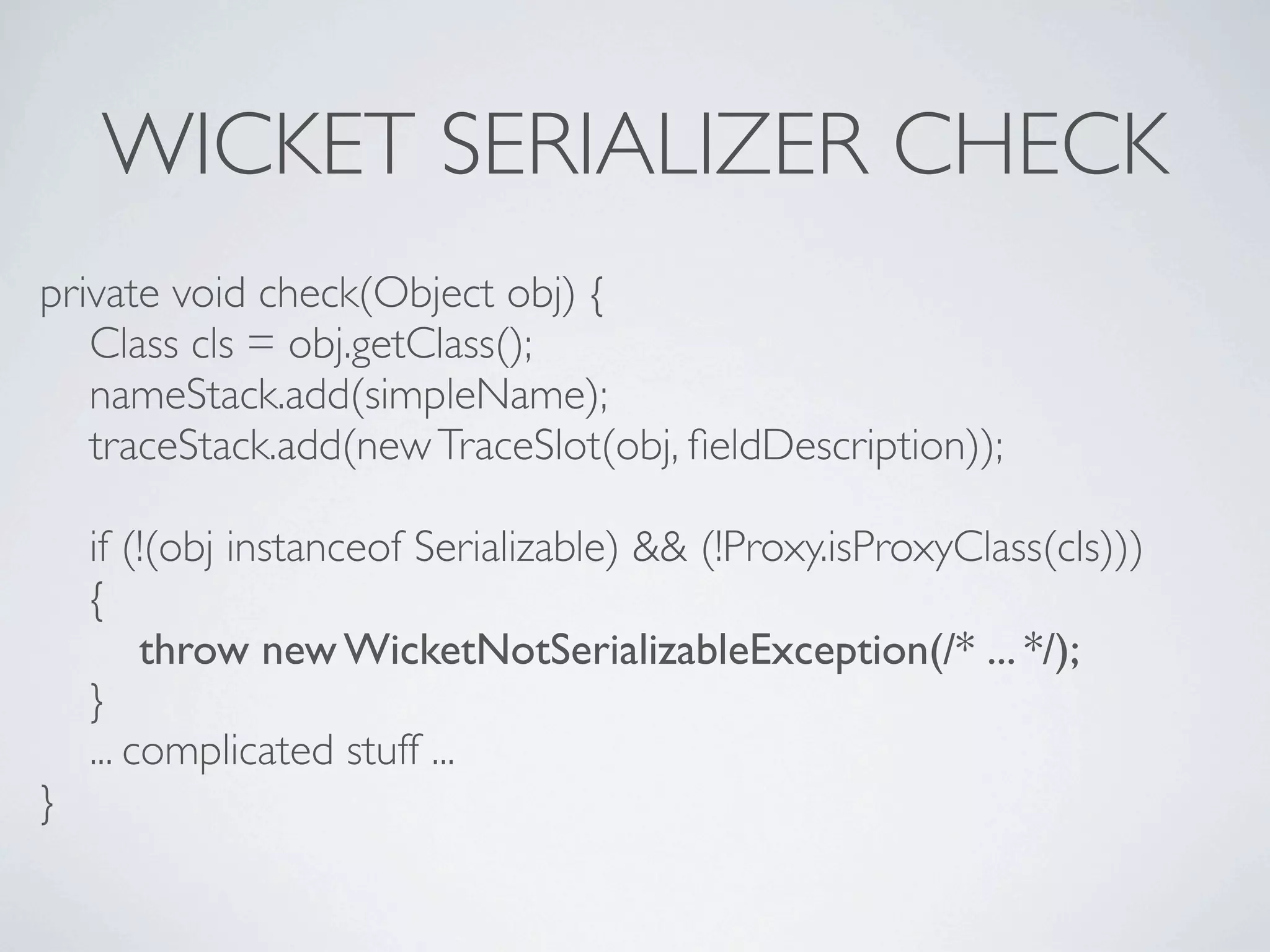 Keep your Wicket application in production | PDF