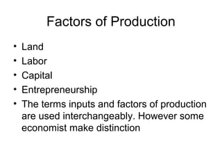 Production | PPT | Business | Business and Finance