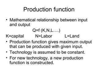 Production | PPT | Business | Business and Finance