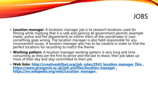 Job roles in the TV and film undustry | PPTX