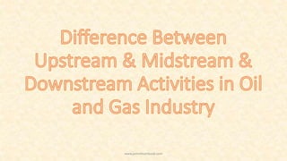 Industria Del Petróleo Y El Gas Upstream Midstream Downstream