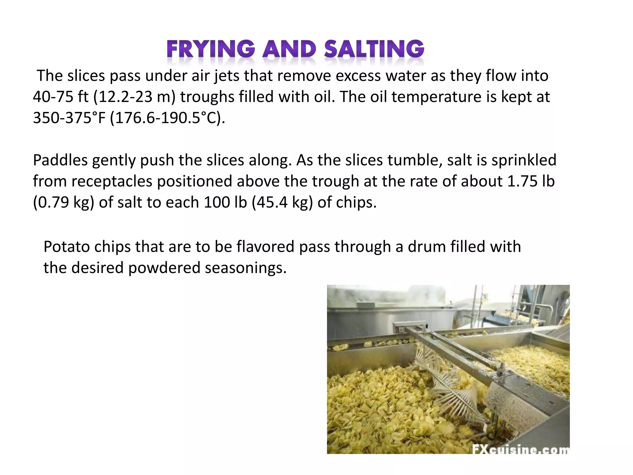 presentation on producation process of potato chips | PPTX