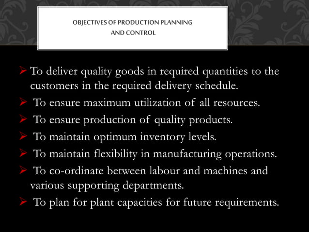 production management | PPT
